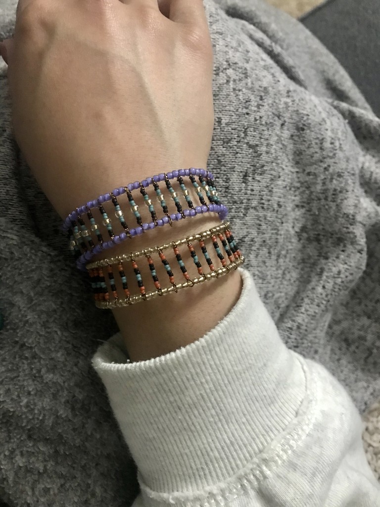 Seed Bead Ladder Cuff Bracelets (Customer Design) - Lima Beads
