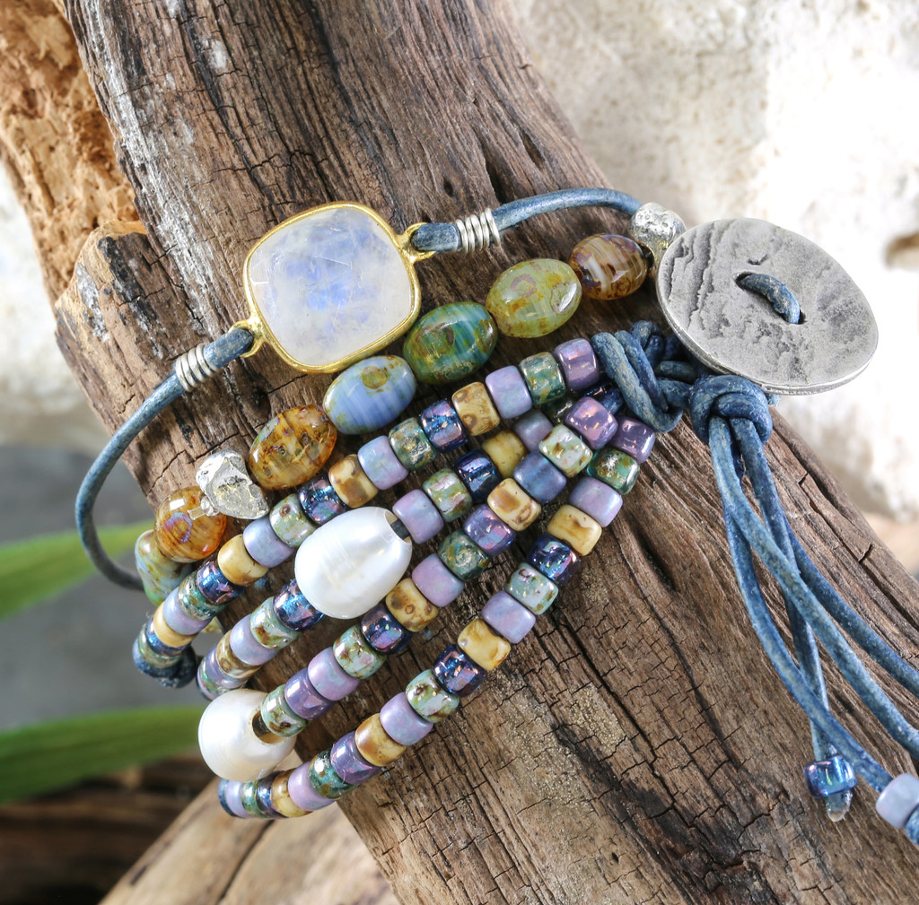Tidepool Bracelet Stack (Customer Design) - Lima Beads