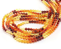 Amber Ombre Round 5mm