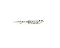 Nunn Design Antique Silver (plated) Mini Feather Arrow Charm 22x5mm