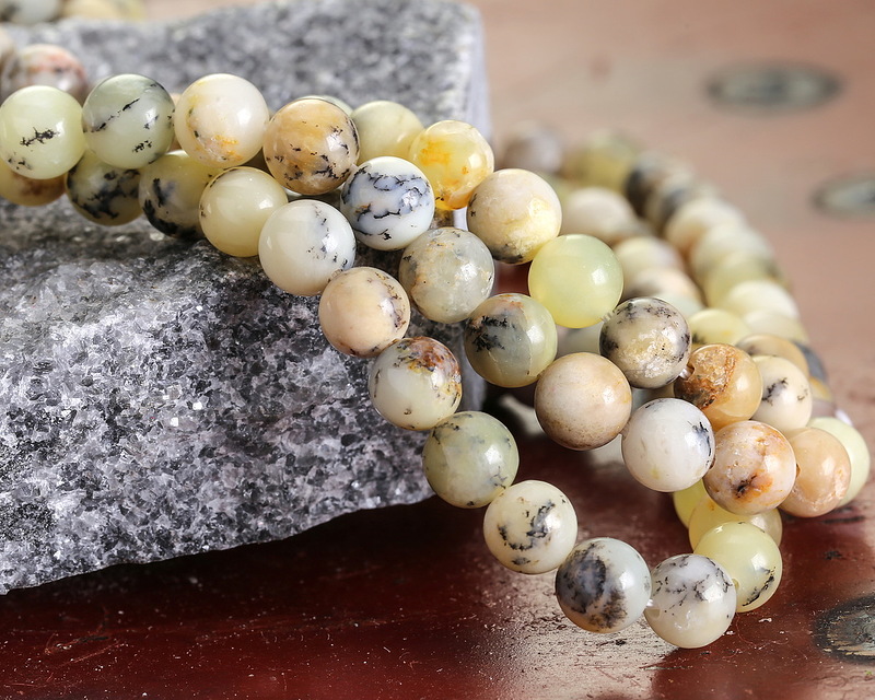 Yellow African Opal Round 6.5mm - Lima Beads