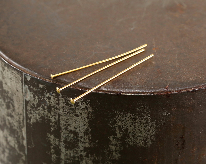 Gold (plated) Head Pin 1