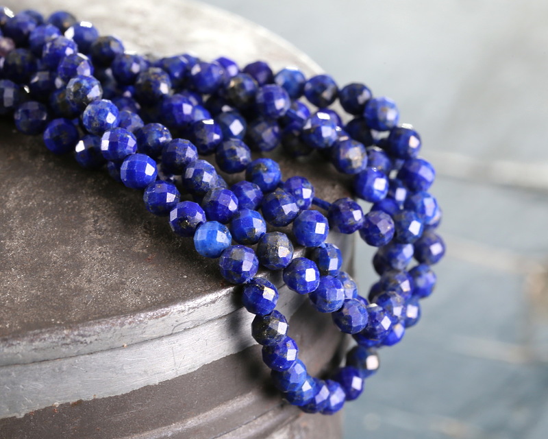 Lapis Faceted Round 3mm