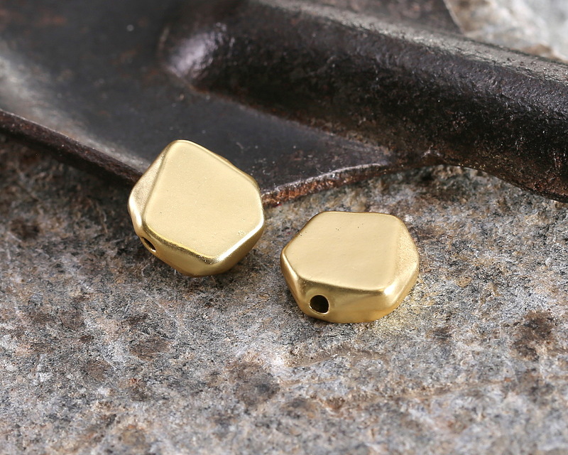 Satin Hamilton Gold (plated) Organic Coin 9mm