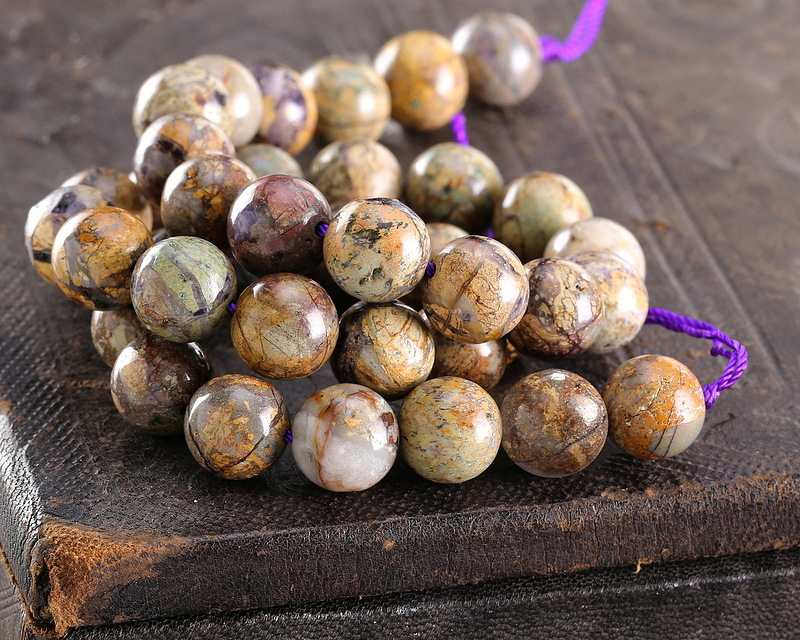 Purple Terra Jasper Round 10mm