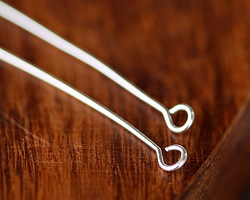 Silver (plated) Eye Pin 2", 22 gauge