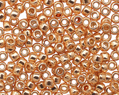TOHO Galvanized Rose Gold Round 15/0 Seed Bead - Lima Beads