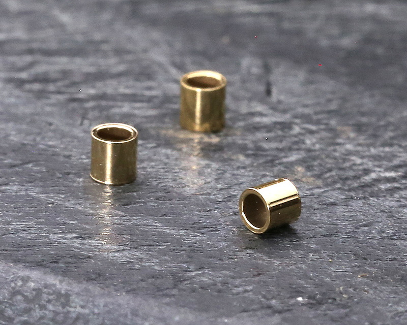 14K Gold Filled Crimp Tube 2x2mm, 1.4mm ID