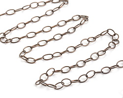 Vintaj Natural Brass Small Fine Oval Chain