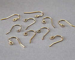 14K Gold Filled Ball End Ear Wire 11.5x20mm