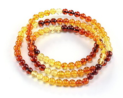 Amber Ombre Round 5mm