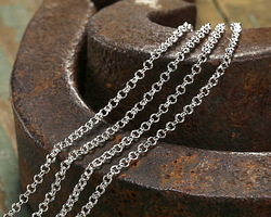 Silver (plated) Tiny Rollo Chain