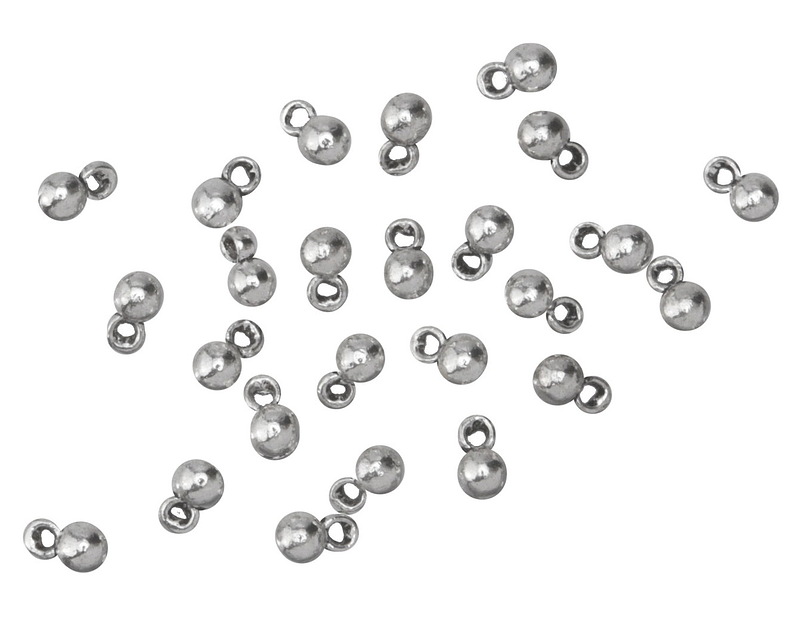 Zola Elements Antique Silver (plated) Mini Ball Charm 3x5mm