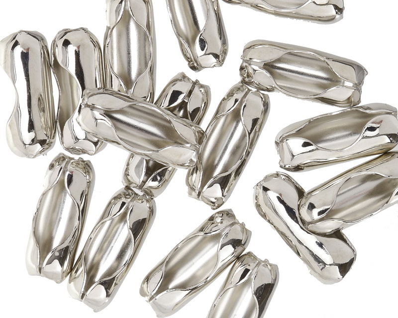 Rhodium (plated) Ball Chain Clasp 4.5mm