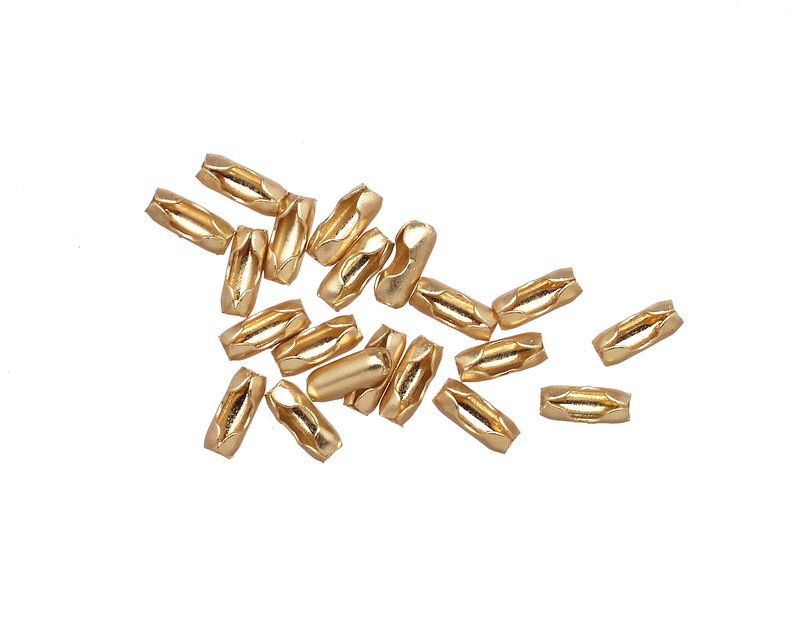 Satin Hamilton Gold (plated) Ball Chain Clasp 1.5mm