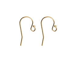 14K Gold Filled Ball End Ear Wire 11.5x20mm