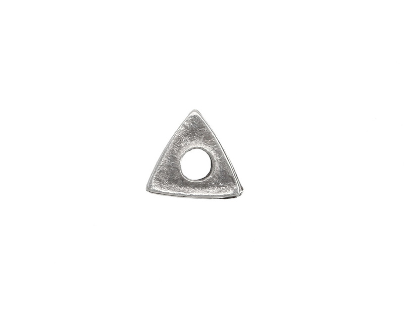Mykonos Antique Silver (plated) Triangle Washer (large hole) 11mm