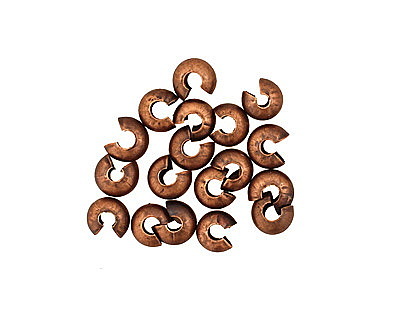 Gunmetal Crimp Cover 4mm - Lima Beads