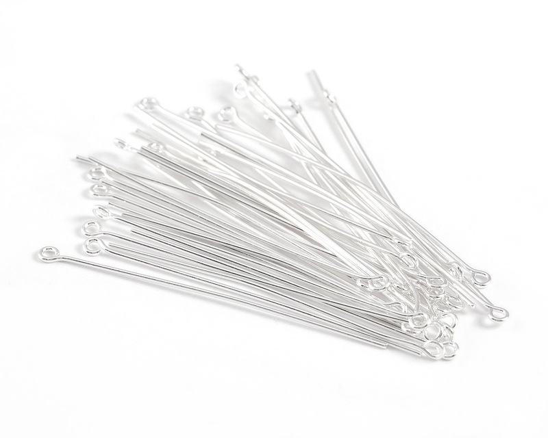 Silver (plated) Eye Pin 2", 20 gauge