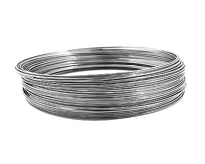 Remembrance Stainless Steel Memory Wire Extra Large Bright Bracelet 1 oz.