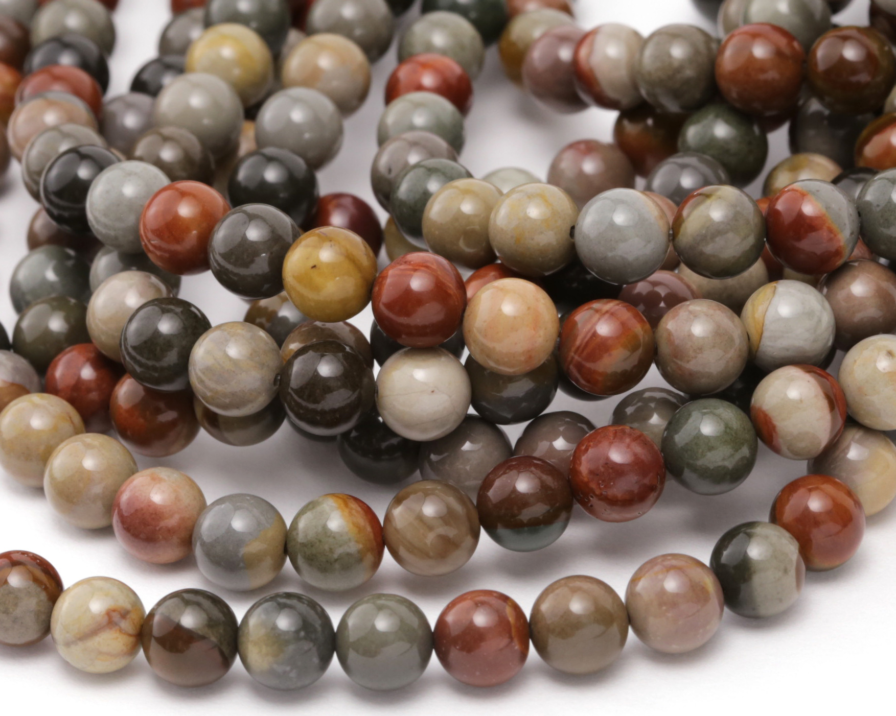 Polychrome Jasper Round 8mm