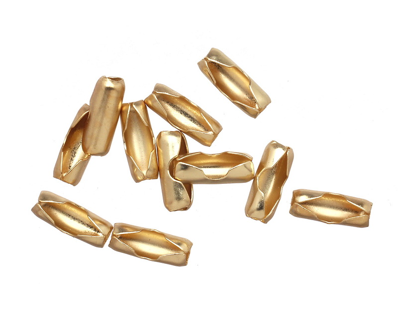 Satin Hamilton Gold (plated) Ball Chain Clasp 2.3mm