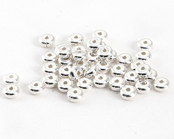 Silver (plated) Disc Heishi 4mm