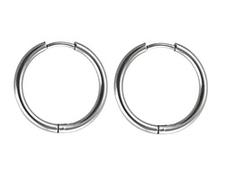 Stainless Steel Hinged Hoops 20mm - Lima Beads
