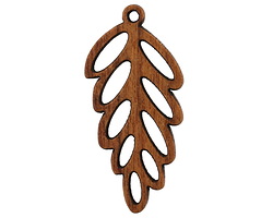 Walnut Wood Locust Leaf Focal 16x35mm