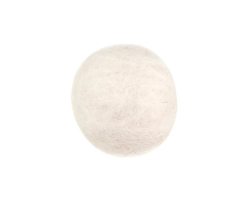 White Felt Round 20mm