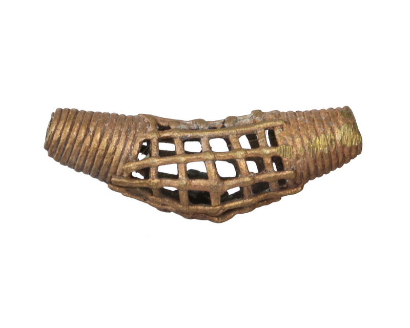 African Brass Cage Horn 40-43x17-20mm