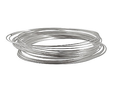 Memory Wire Silver (plated) Oval Bracelet .35 oz.