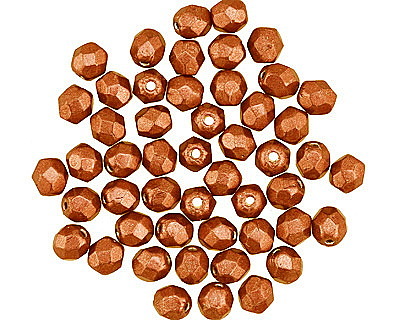 Czech Glass ColorTrends: Saturated Metallic Russet Orange Fire Polished ...