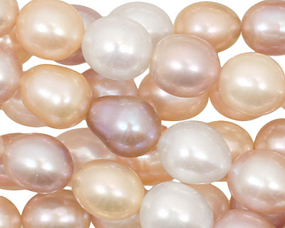 Natural Pink Rice 11-12x9-10mm - Lima Beads