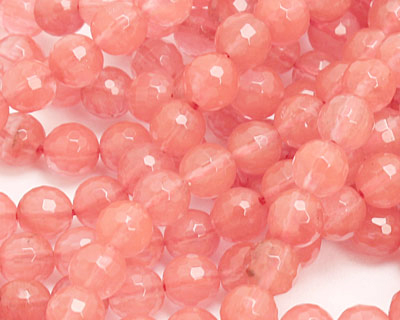 Cherry Quartz Faceted Round 8mm - Lima Beads